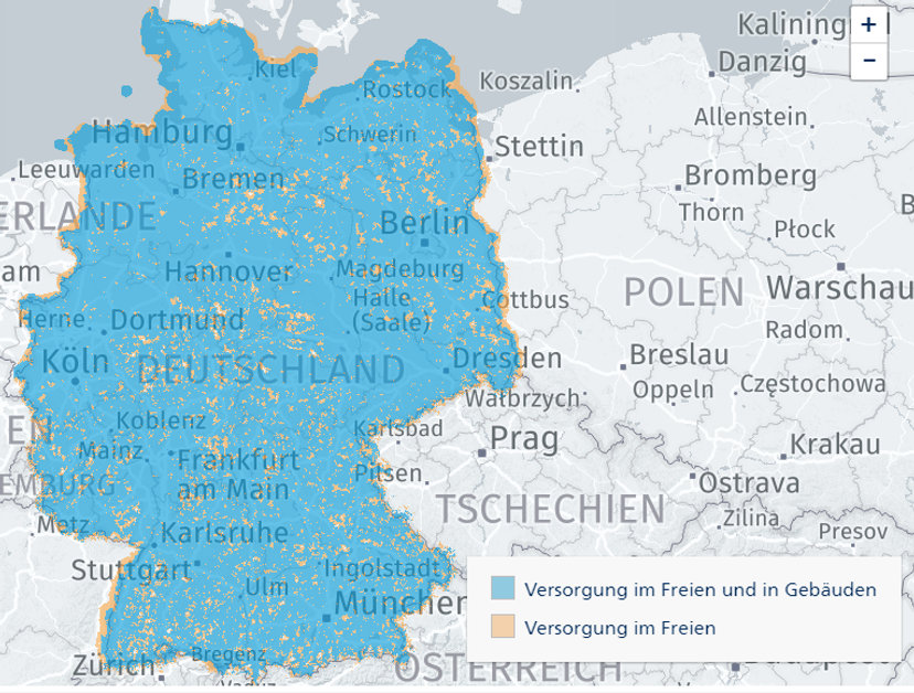 Netzabdeckung von o2: das Netz im Check